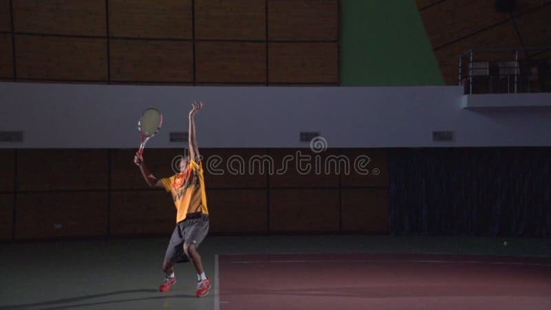 Tennis Shots: Serve (slow Motion) Stock Video - Video of racquet ...
