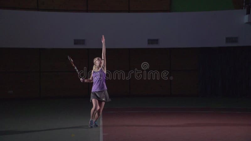 Tennis Shots: Serve (slow Motion) Stock Footage - Video of backhand ...