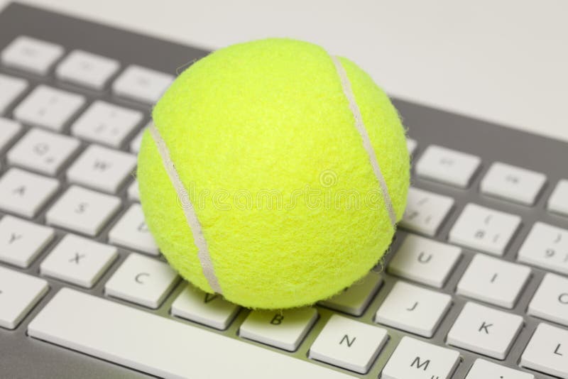 Tennisball keyboard stock image. Image of watch, website - 65371141