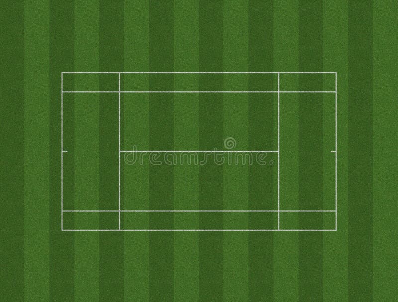 Tennisplatz-Rasen-Plan stock abbildung. Illustration von spiel - 50483429