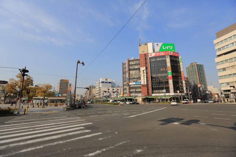 Tennoji District, Osaka Japan Street View Editorial Photography - Image ...