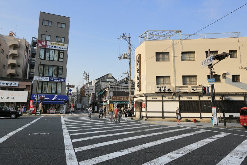 Tennoji District, Osaka Japan Street View Editorial Stock Image - Image ...