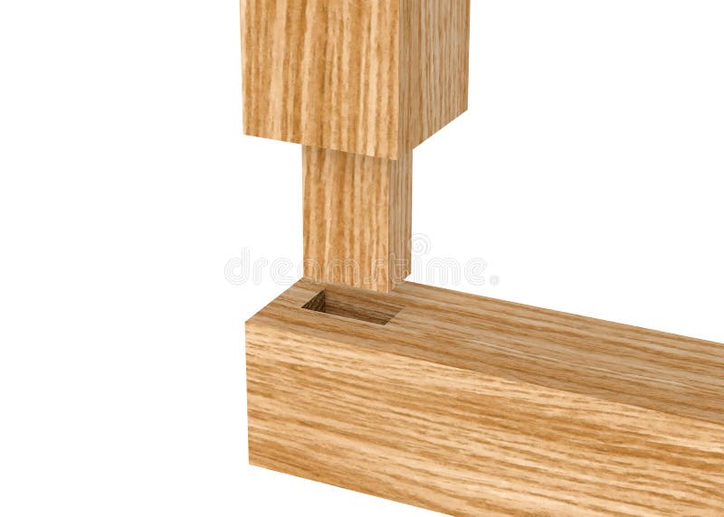 Mortise Tenon Joint Wood Stock Illustrations – 18 Mortise Tenon Joint ...