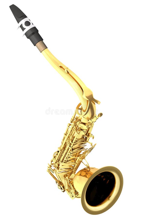 Tenor saxophone vector stock vector. Illustration of music - 128020485