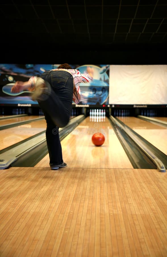 Tenpin Bowling stock image. Image of ball, impact, blur - 1024503