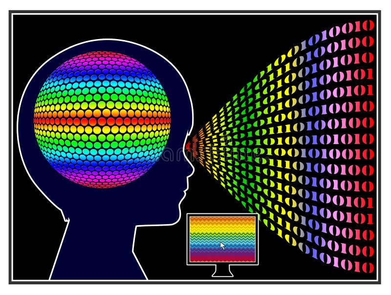 Niños Y Sobrecarga Sensorial Stock de ilustración - Ilustración de ...