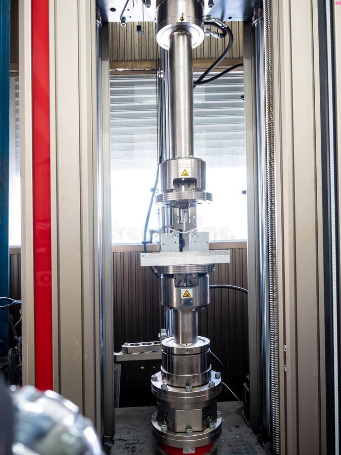 Tensile Strength Tester Machine in Use Stock Photo - Image of cement ...