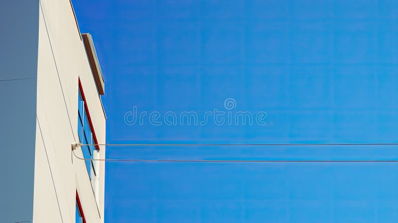 Tension Hanging Cables in the Second Photograph Stock Illustration ...
