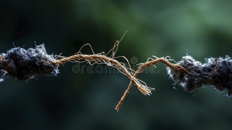 Tension in Nature a Delicate Thread Snapping Close-up Photography ...