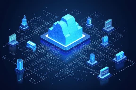 Tensorflow Hosting Modern Cloud Architecture For Efficient Deep Learning Processing Stock