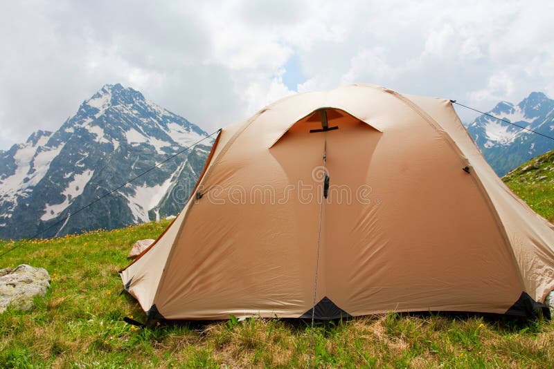 Tent stock image. Image of high, hike, backpacking, mountain - 11052947