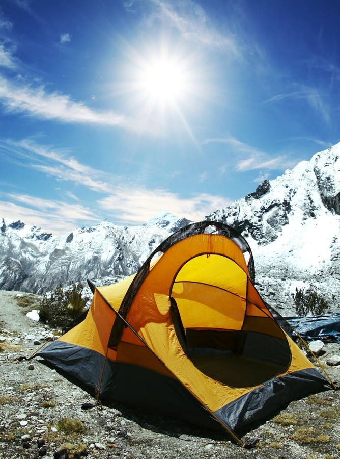 Tent stock photo. Image of sports, tourism, outdoors, achievement - 4155598