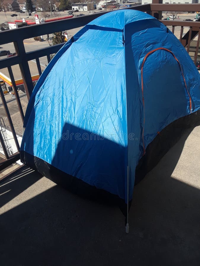 Tent on Balcony,on a Hot Gorgeous Day. Stock Photo - Image of gorgeous ...