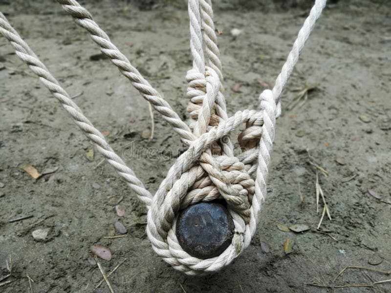 Tent Binding with rope stock photo. Image of binding - 240077228