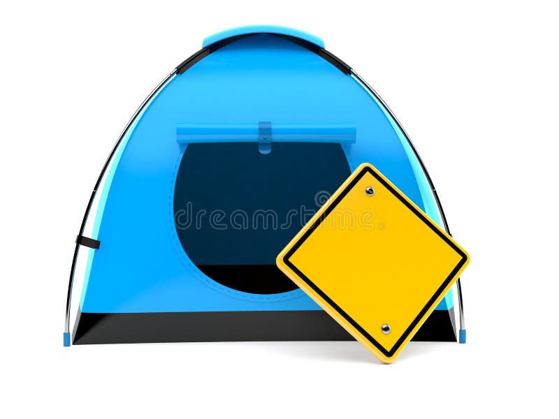 A tent and a notice board stock vector. Illustration of outing - 202648341