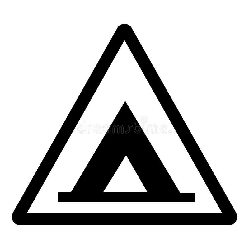 Tent Camping Area Symbol Sign, Vector Illustration, Isolate on White ...