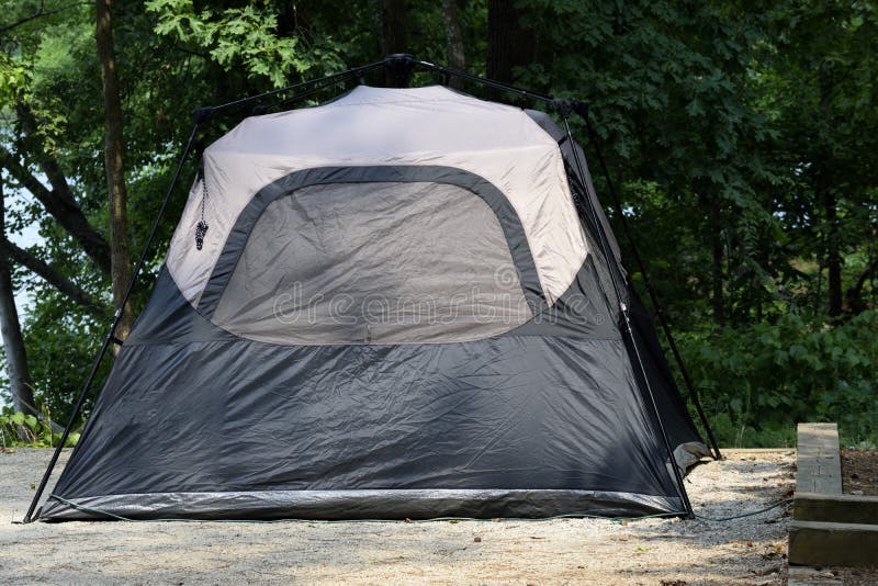 Tent at Camping Site, State Park, Georgia, USA Stock Photo - Image of ...