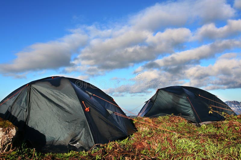 Tent on grass stock image. Image of camping, nature, parking - 1705013