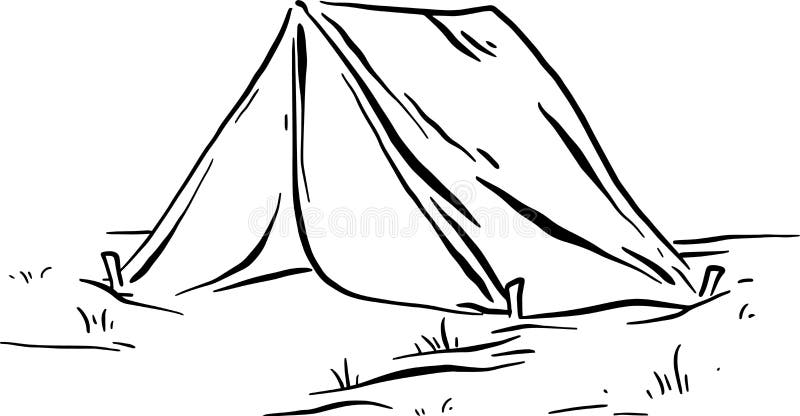 Line Draw Summer Camping Stock Illustrations – 173 Line Draw Summer ...