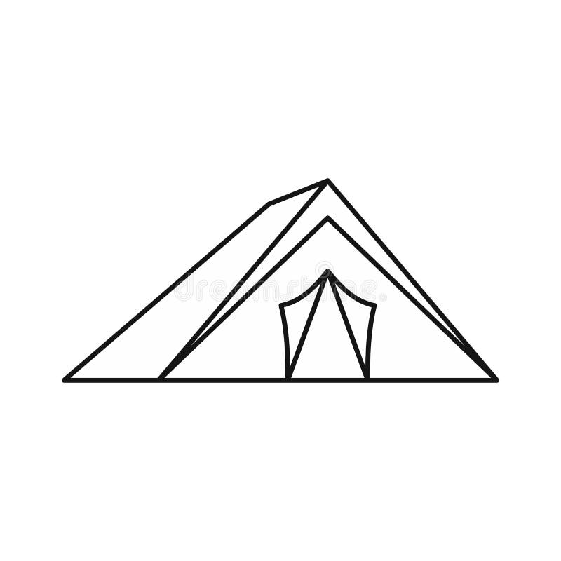 Tent Outline Stock Illustrations – 7,691 Tent Outline Stock ...