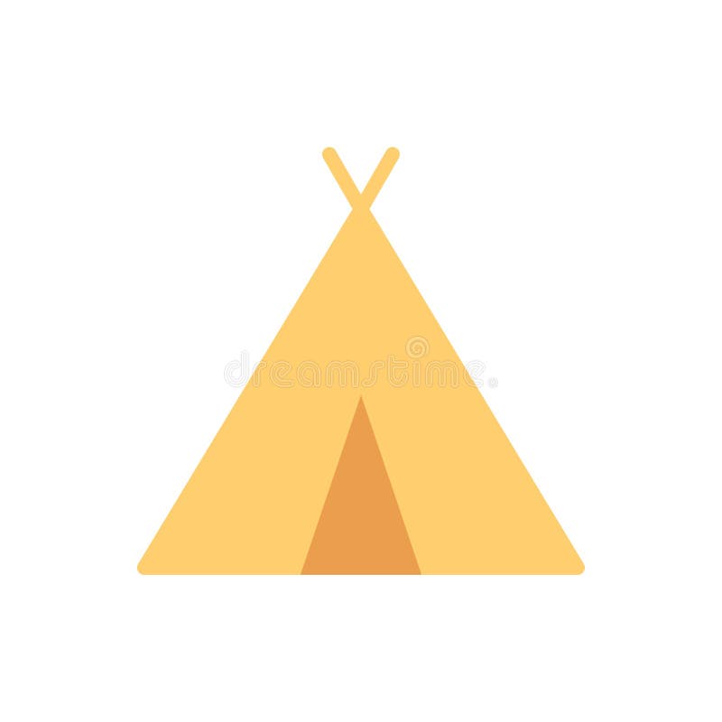 Tent Icon. Simple Color Vector Elements of Hipster Style Icons for Ui ...