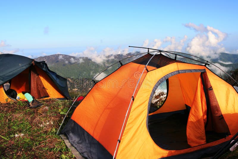 Tent in mountain stock photo. Image of nature, sports - 7457682