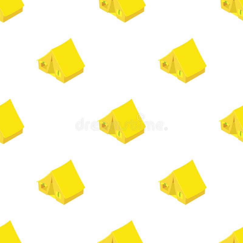 Tent Pattern Seamless Vector Stock Vector - Illustration of yellow ...