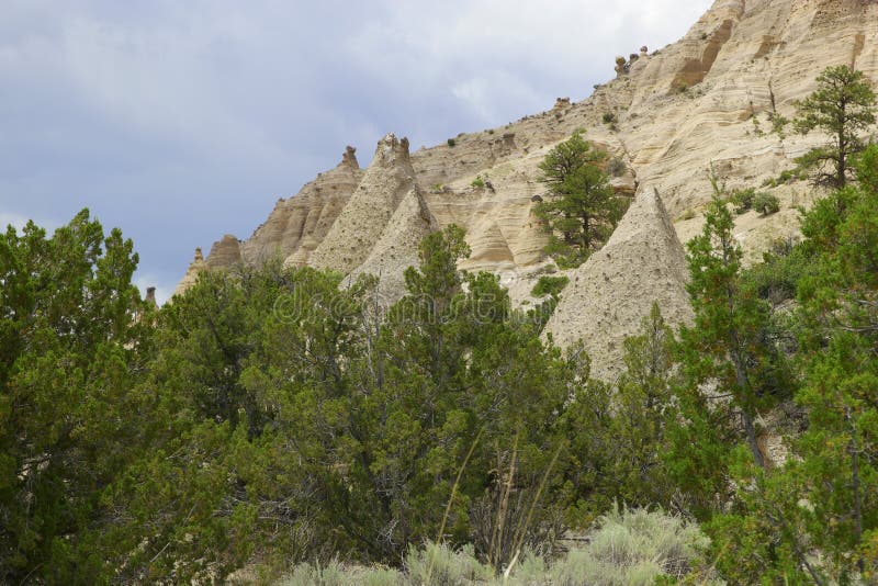 Tent rocks stock photo. Image of terrain, chaparral, minerals - 55626934
