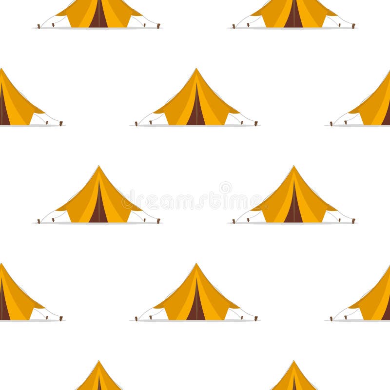 Tent Seamless Pattern. Camping Pattern. Suitable for Backgrounds ...