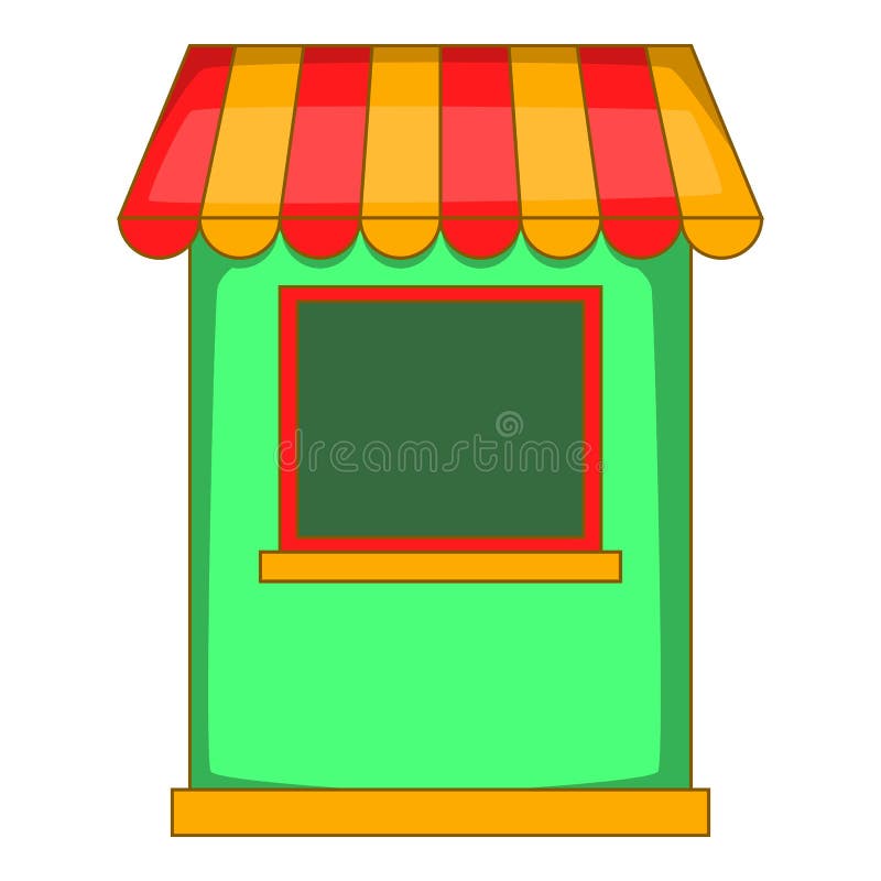Tent Shop Icon, Cartoon Style Stock Vector - Illustration of retail ...