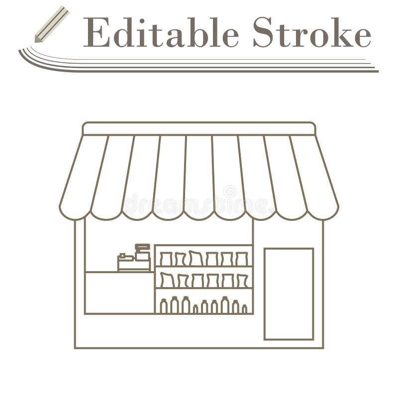 Tent Shop Icon stock vector. Illustration of business - 155482470