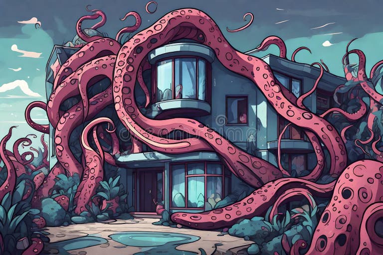 Octopus House Stock Illustrations – 680 Octopus House Stock ...