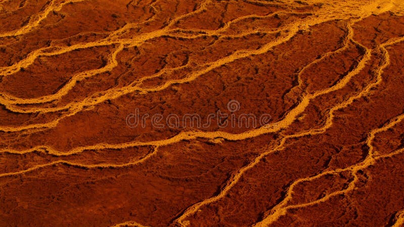 Patterns of Toxic Metals Deposits in a River Stock Footage - Video of ...