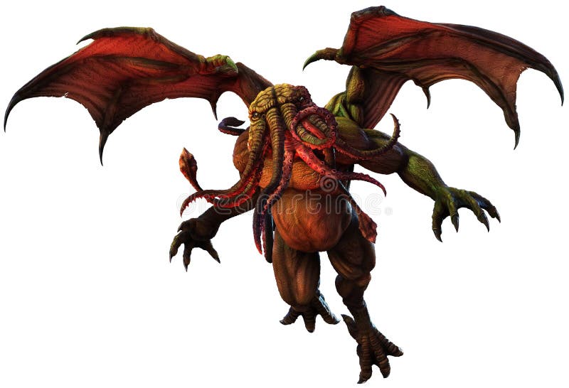 Tentacled horror stock illustration. Illustration of tenticles - 96208887