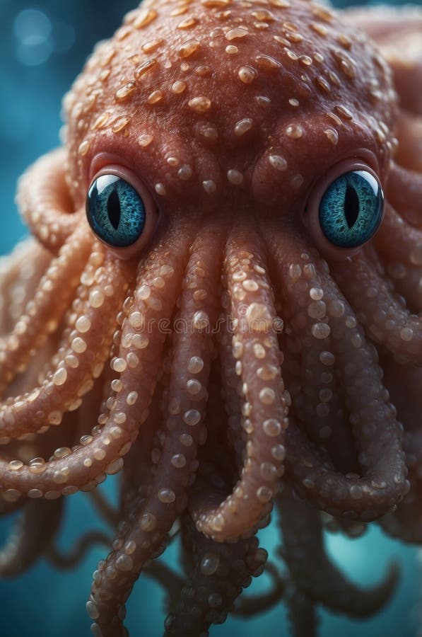 The Tentacles of a Huge Octopus Monster Peek Out of the Water. Stock ...