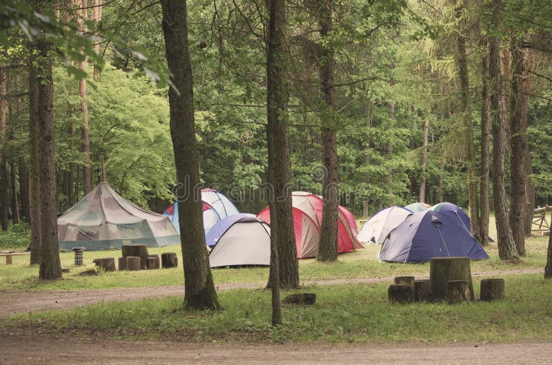 Tents At Boy Scout Camp stock image. Image of parsons - 2904207
