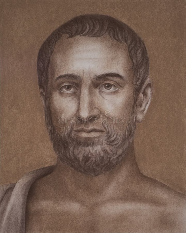 Teofrasto Un Filosofo Del Greco Antico Illustrazione di Stock ...