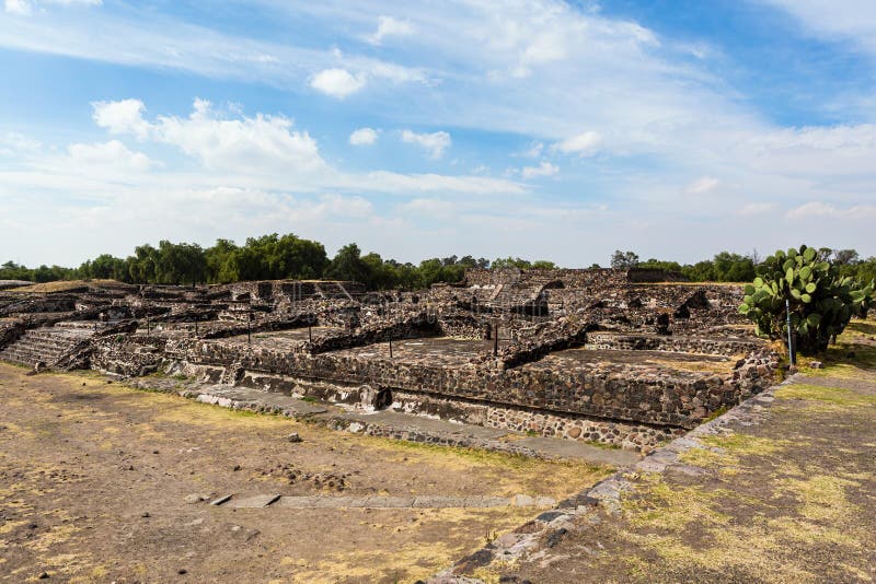 Teotihuacan Pyramids Landscape in Mexico Stock Photo - Image of ...