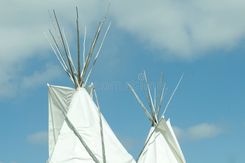 Tepee stock photo. Image of branches, blue, fabric, sticks - 19344916