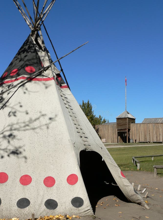 Two Tepees stock photo. Image of historic, shelter, domicile - 1217478