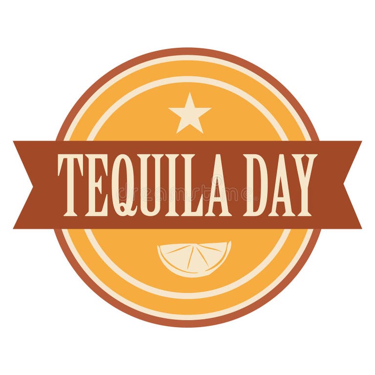 Tequila Day sticker stock vector. Illustration of cartoon - 394287285