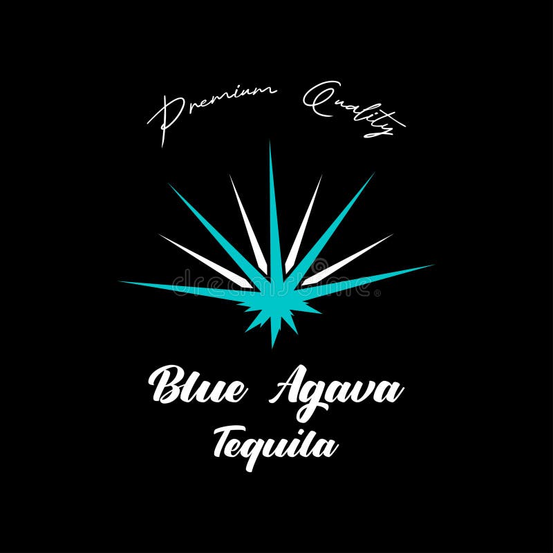 Tequila Logo Vector Illustration Design. Blue Agave Logo Stock ...