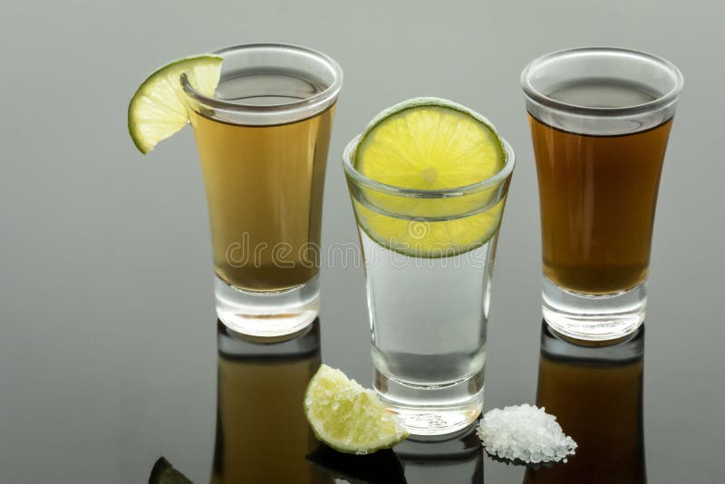Tequila Shot with Salt and Lemon Stock Image - Image of alcohol, citrus ...