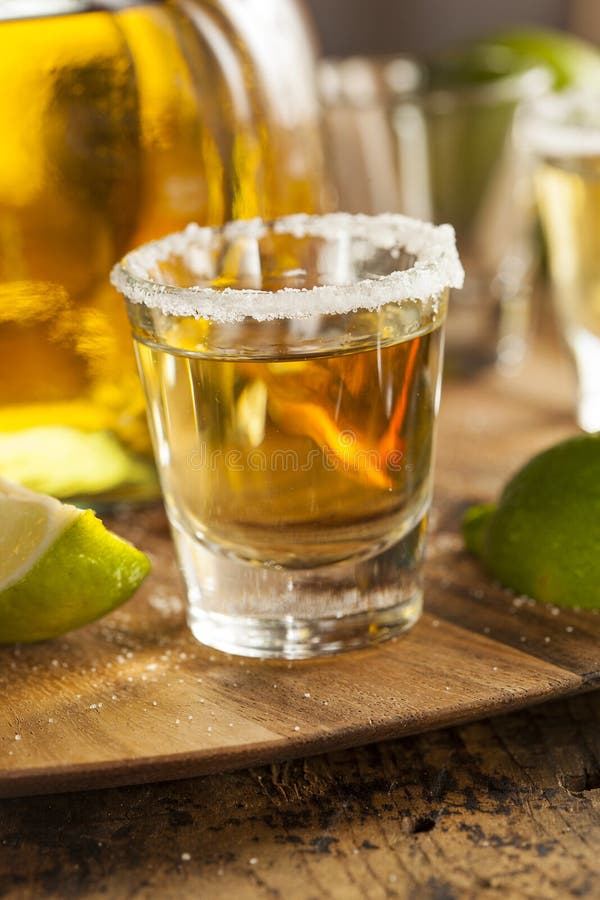 Tequila Shots with Lime and Salt Stock Image - Image of refreshment ...