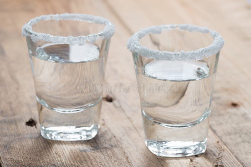 Tequila Shots on the Table. Stock Image - Image of freshness ...