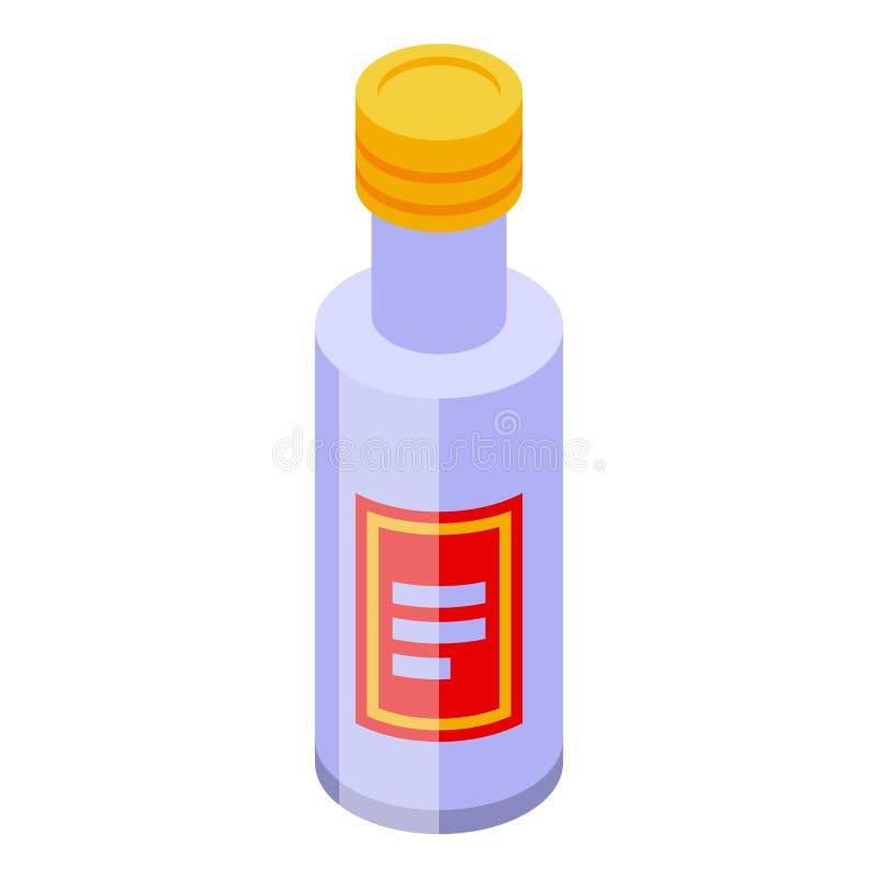 Tequila Small Bottle Icon Isometric Vector. Glass Alcohol Stock Vector ...