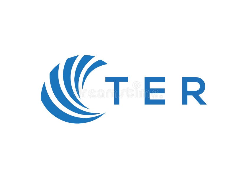 TER Letter Logo Design on White Background. TER Creative Circle Letter ...