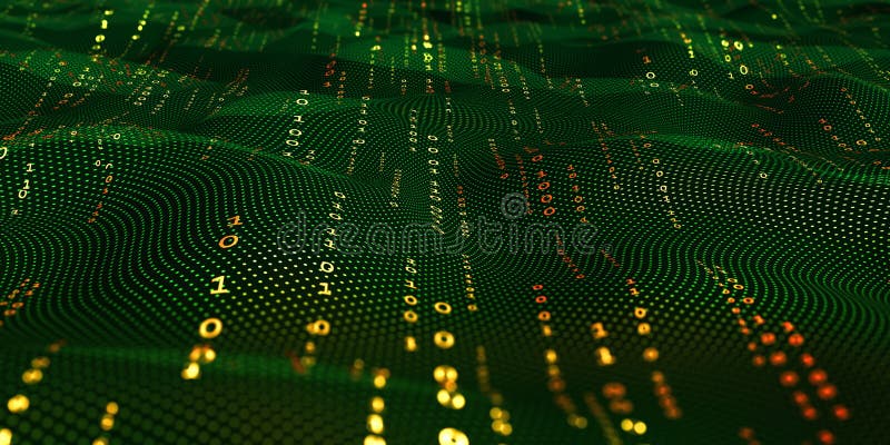 Terabytes of Binary Code Data Flying in a Stream of Information. Wavy ... Terabytes of Binary Code Data Flying in a Stream of Information. Wavy ...