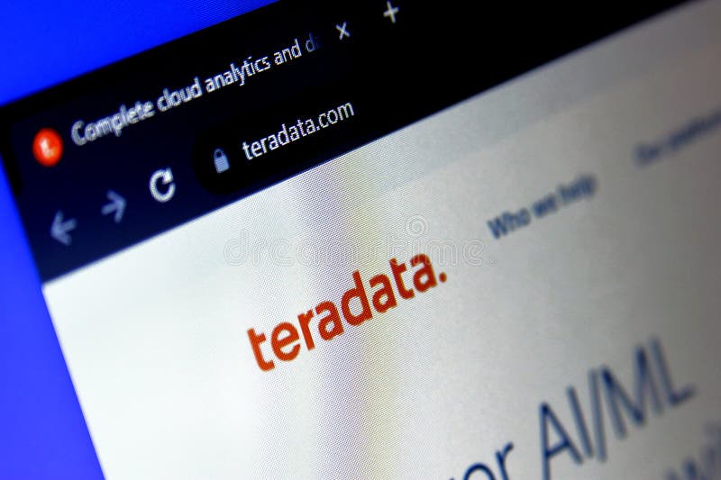 Teradata company logo editorial stock image. Image of logo - 105260624