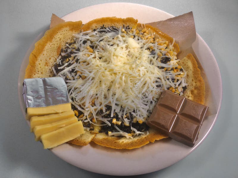 Terang Bulan With Isolated White Background Stock Photo - Image of diet ...